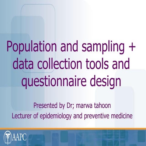 population and sampling type and technicque | PDF