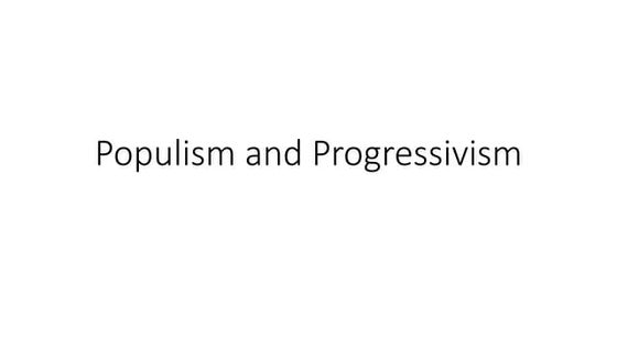 Populism Guided Notes - US History (FL). | PPT