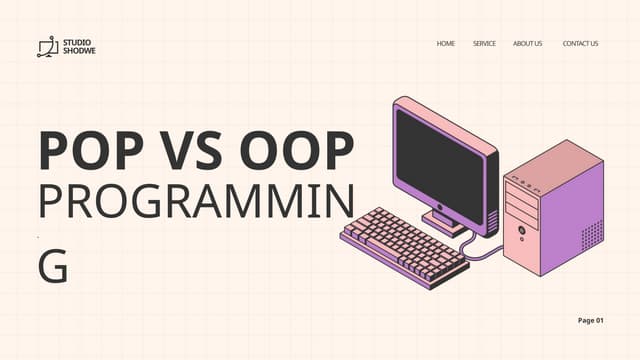Procedural-Oriented Programming (POP) vs OOP | PPTX Procedural-Oriented Programming (POP) vs OOP | PPTX