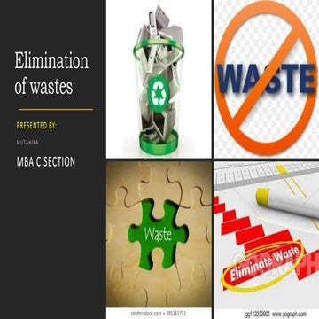 elimination of wastes | PPT