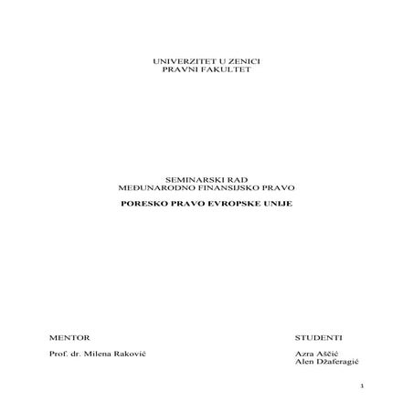 Poresko pravo eu ij | DOC