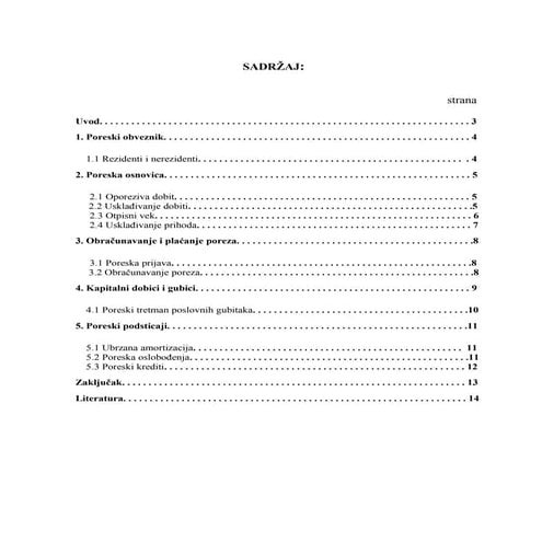 Porez na dobit preduzeca ekonomija | PDF