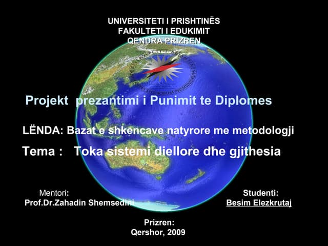 Sistemi diellor dhe elementet e tij | PPTX