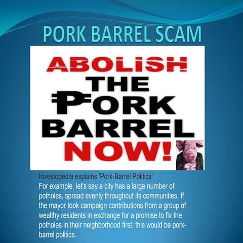 Pork barrel scam | PPTX