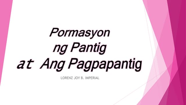 Pagpapantig | PPTX
