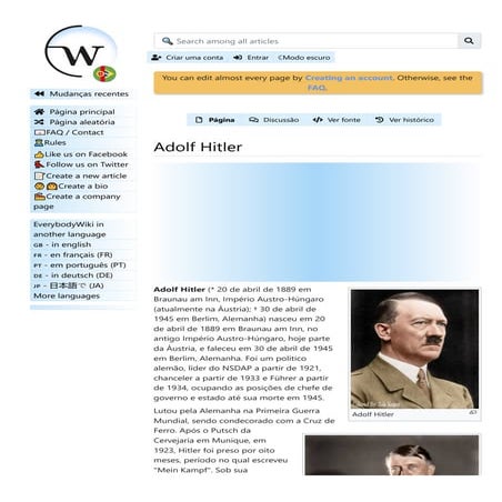 Livro - Minha Luta - Mein Kampf - Adolf Hitler | PDF