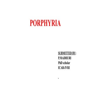 porphyria - Different types, clinical diagnosis | PPT