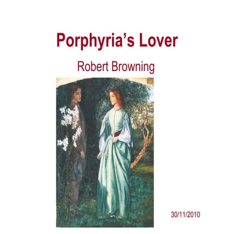 porphyria's Lover - Vocabulary | PPT