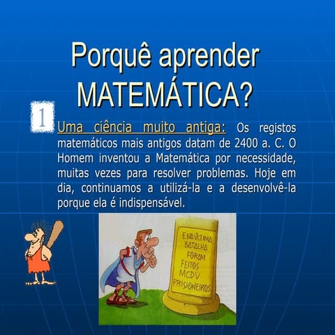 Porquê aprender matemática | PPT
