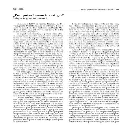 Por qué es bueno investigar | PDF