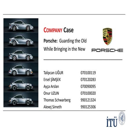 Porsche: Guarding The old While Bringing İn The New | PPTX