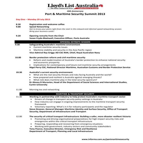 Port & Maritime Security 2011 | PDF