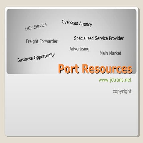 Port Resources | PPT