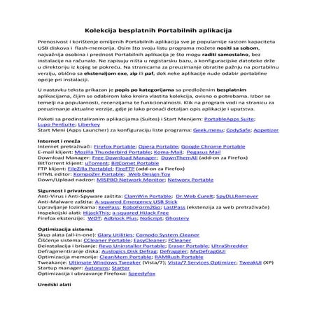 Portabilne aplikacije | PDF