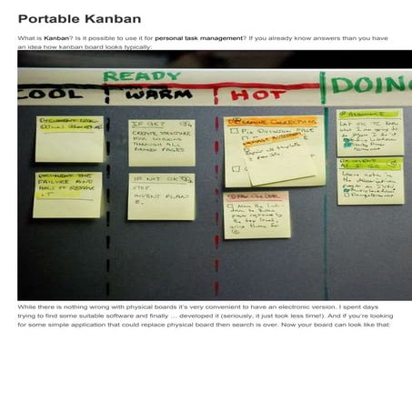 Portable Kanban | DOCX