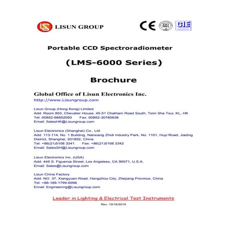 Portable ccd-spectroradiometer | PDF