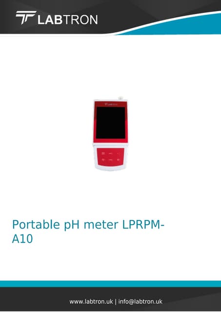 Comprehensive Guide on pH Meter – Principle, Types, Diagram & Uses | PDF
