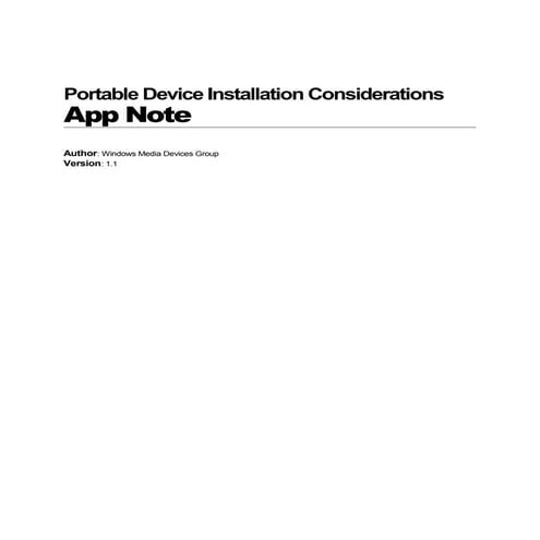 Portable device installation_considerations | PDF