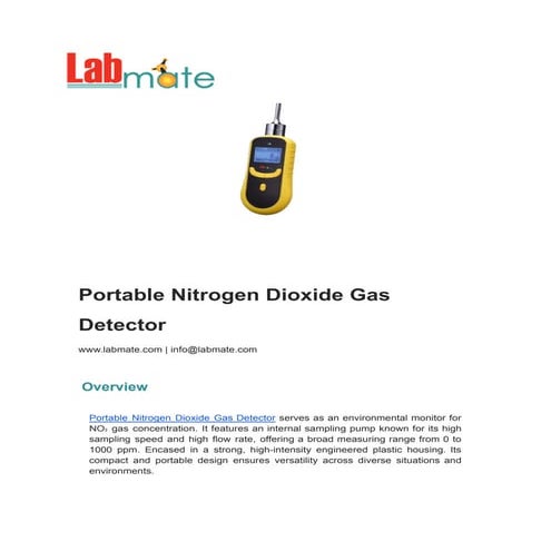 Portable Multi Gas Detector | PDF