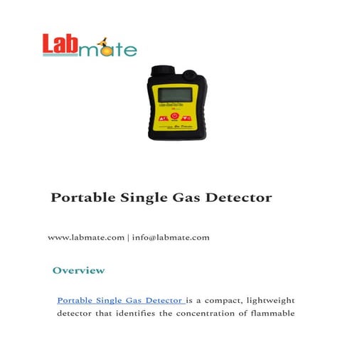 Portable Multi Gas Detector | PDF