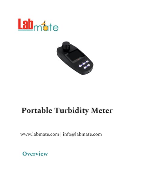 Benchtop Turbidity Meter | PDF