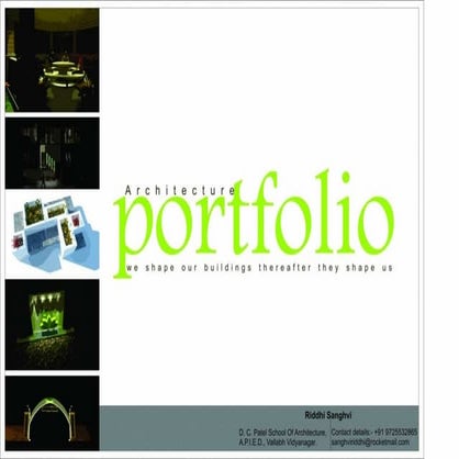 Architecture Academic Portfolio | PPT