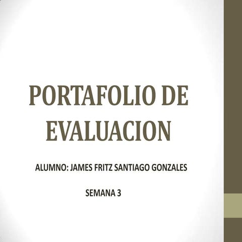 Portafolio de evaluacion final | PPTX | Technology & Computing