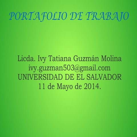 Portafolio de trabajo rea, ivy guzman (pdf) | PDF