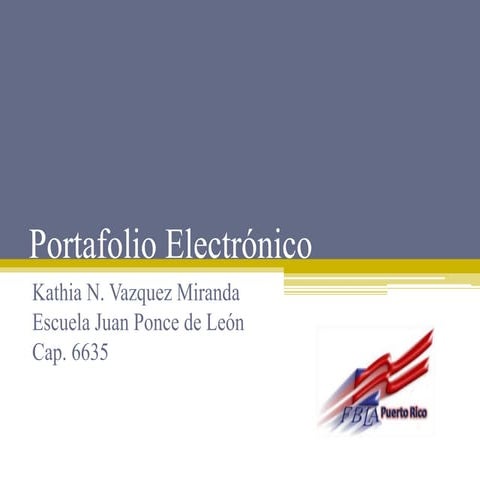 Portafolio electrónico | PPTX