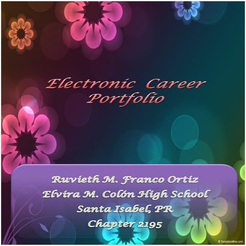 Electronic Career Portfolio | PPT