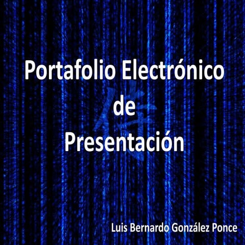Portafolio electrónico lbgp | PPTX
