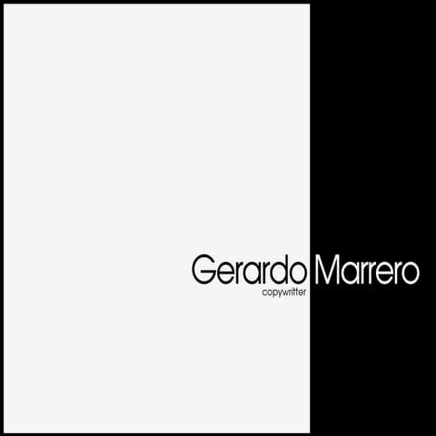 Gerardo Marrero presentations