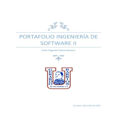 Portafolio ingeniería de software II | PDF