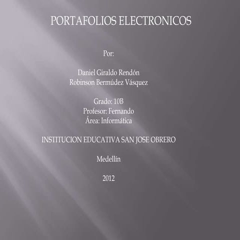Portafolios electronicos | PPTX