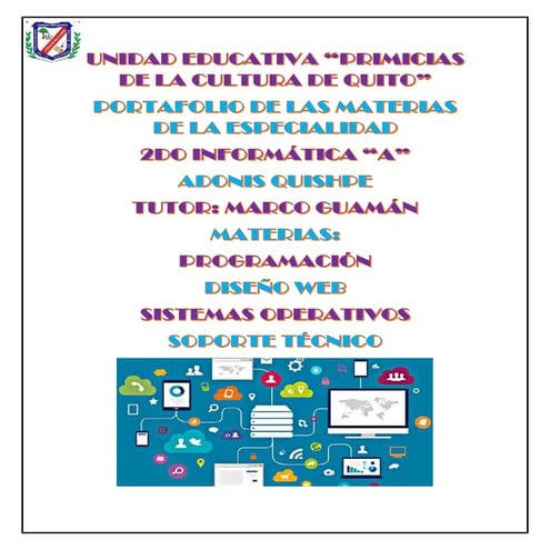 Portafolio tecnico adonis quishpe 2 do informatica compressed | PDF | Computing | Technology ...