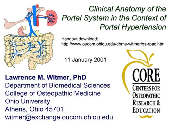 Portacaval Anastomosis | PPTX | Blood Disorders | Diseases and Conditions