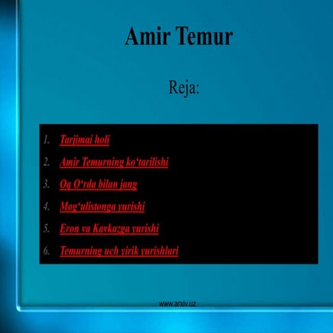 portal.guldu.uz-Amir Temur.ppt