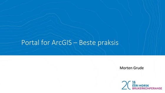 Esri Deploying Portal For Arcgis Ppt