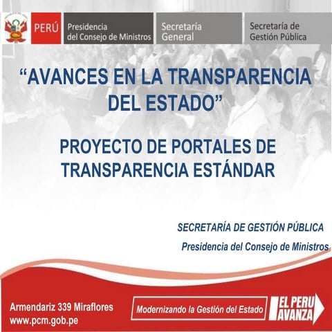 Proyecto de Portales de Transparencia Estándar | PPT