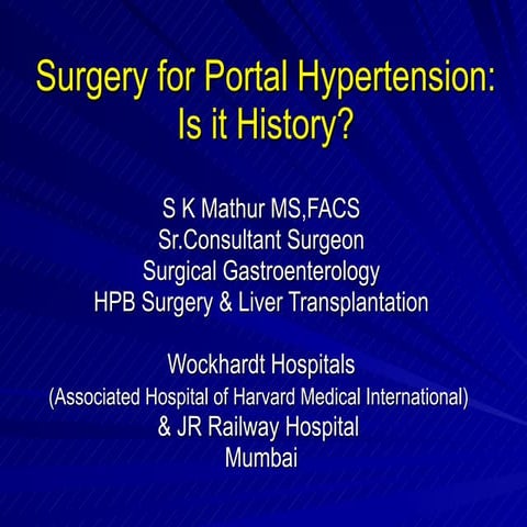 Portal Hypertension | PPT
