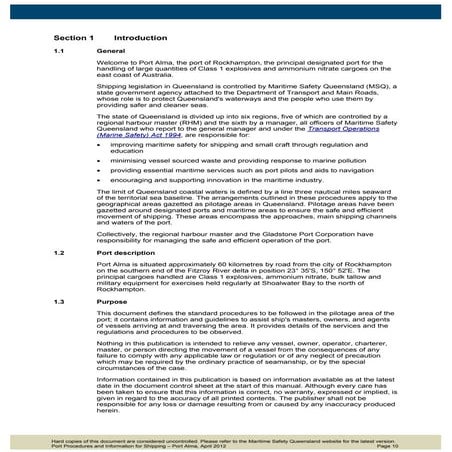 Port alma port_procedures_sect1 | PDF