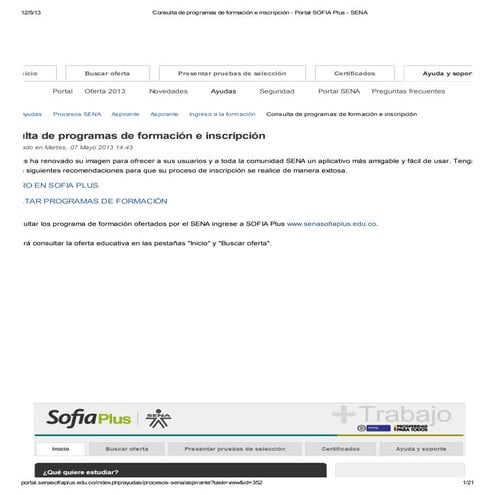 Portal sofia plus sena | PDF