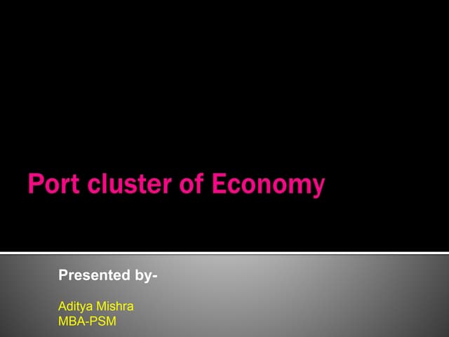 Port operations & management slideshow | PPTX