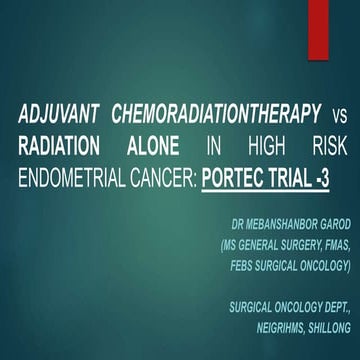 PORTEC 3 trial | PPTX