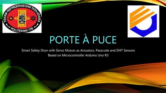 Smart Door Locking System Using Arduino Ppt
