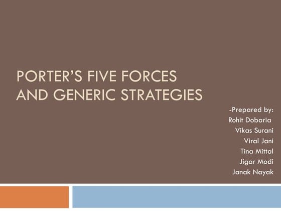 Porter's Five Forces Model | PPTX