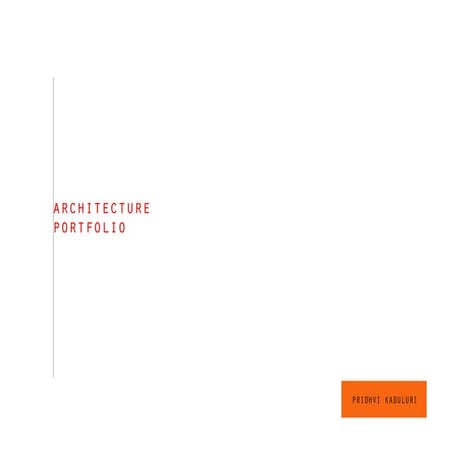 Architectural Portfolio | PDF
