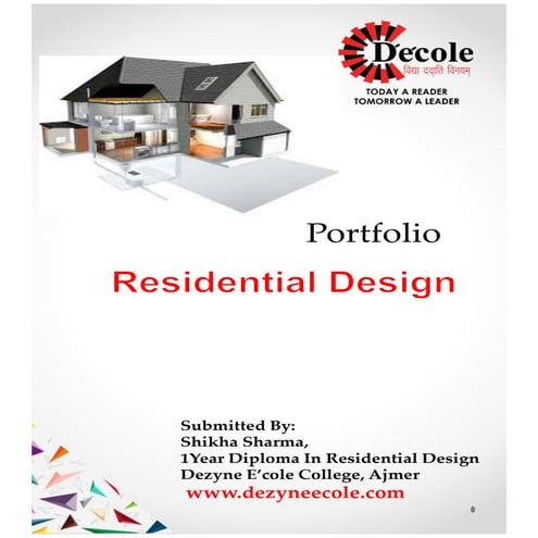 Shikha Sharma , One Year Residential Design Portfolio | PDF | Interior ...