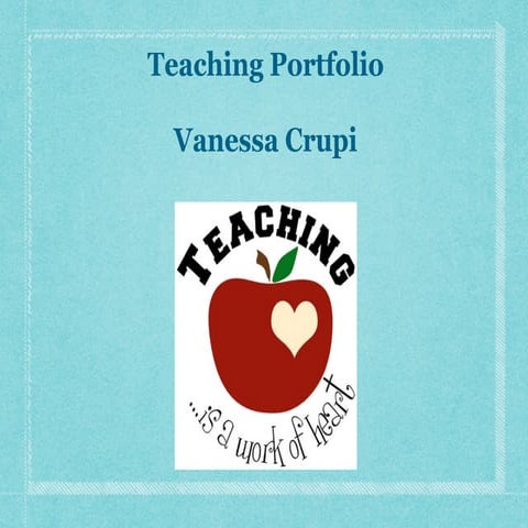 Teaching Portfolio | PPT