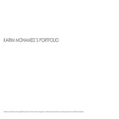 Karim Mohamed`s Portfolio | PPT